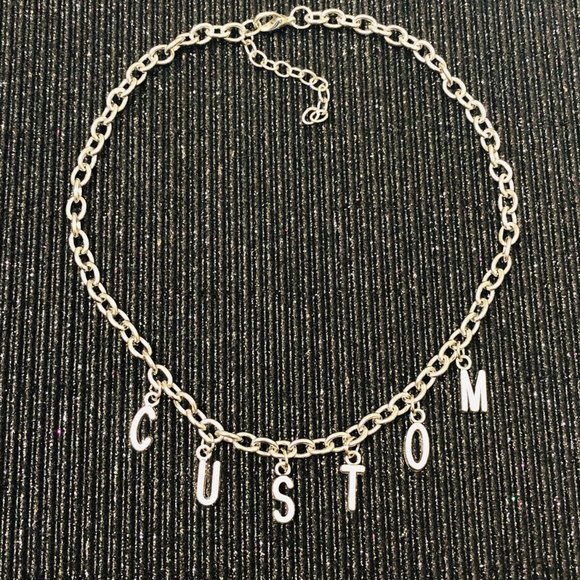 Jewelry | Custom Word Alphabet Letters Necklace Choker | Poshmark